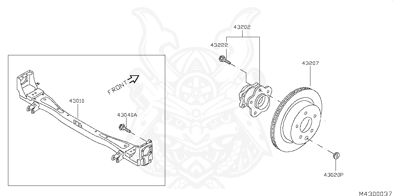 43222-70T00 - Nissan - Bolt, Hub - Nengun Performance