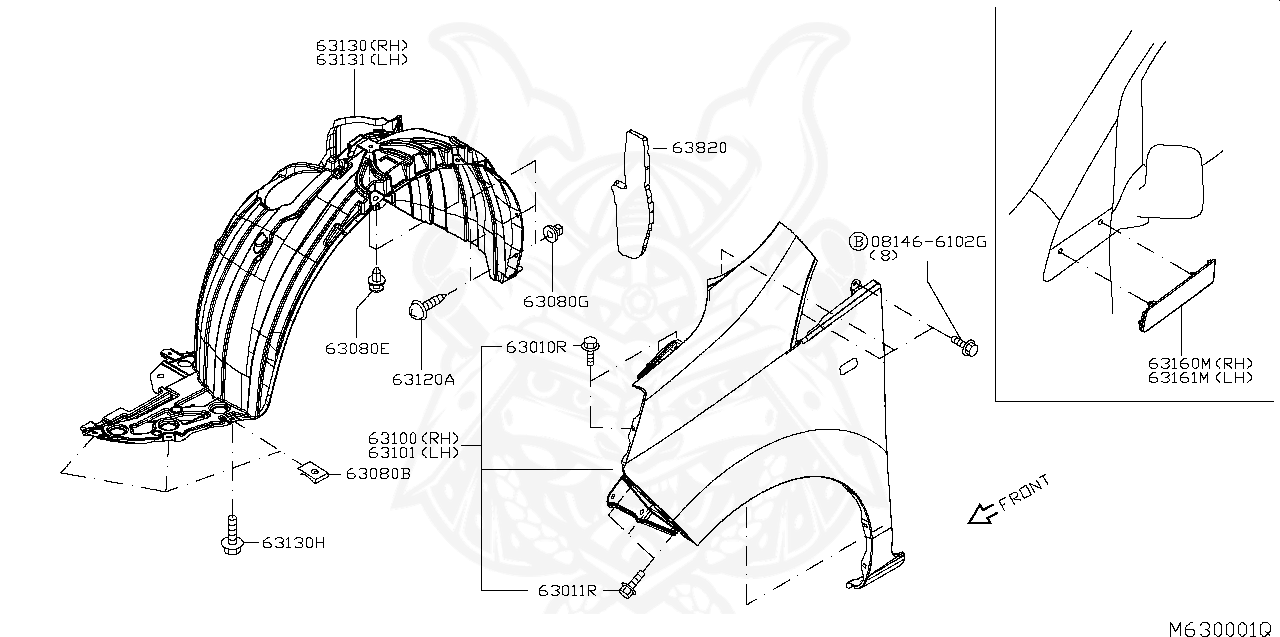 01281-00831 - Nissan - Grommet, Screw - Nengun Performance