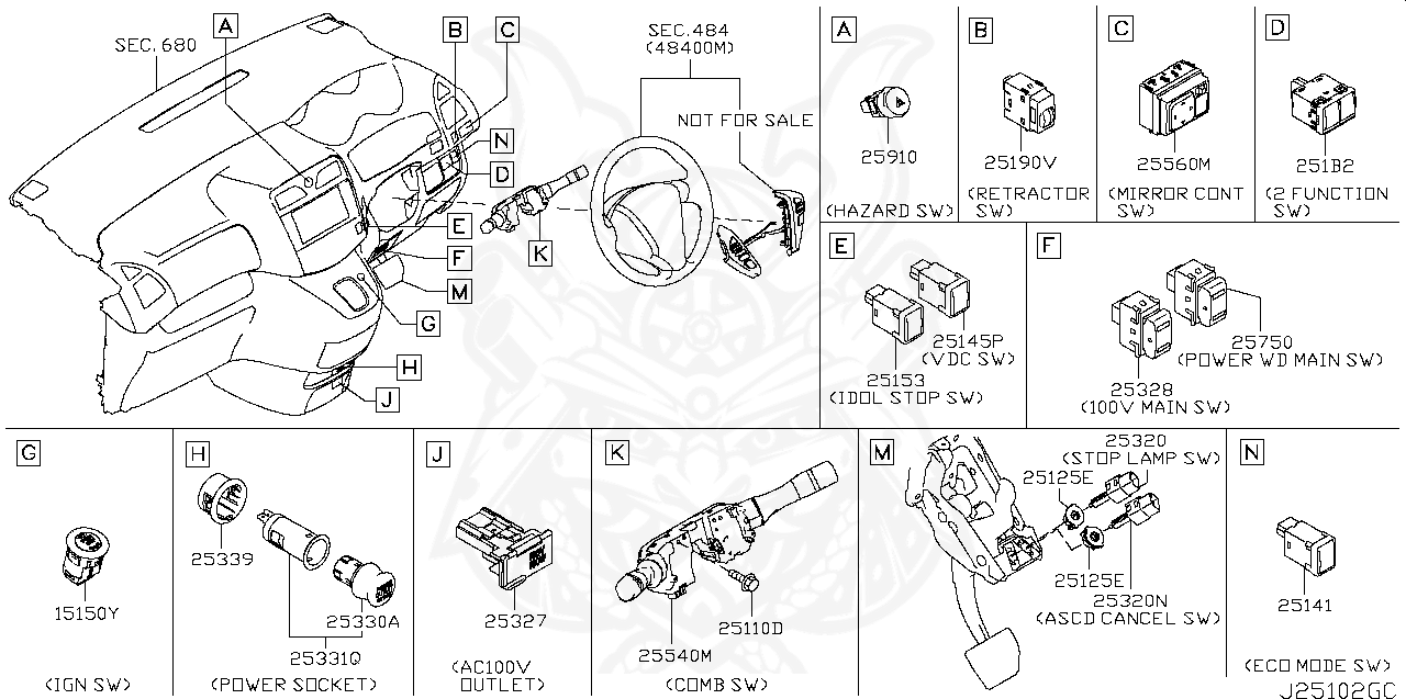 25320-4M405 - Nissan - Clip - Nengun Performance