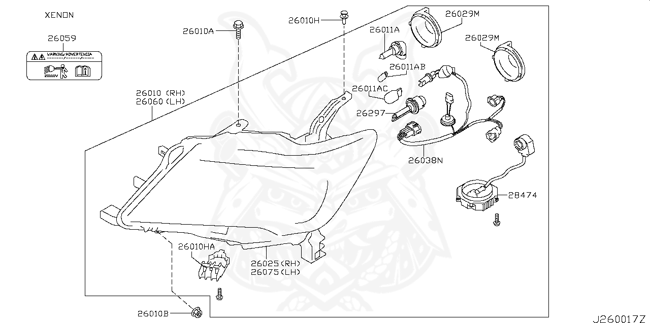 AY080-30001 - Nissan - Bulb, Xenon - Nengun Performance