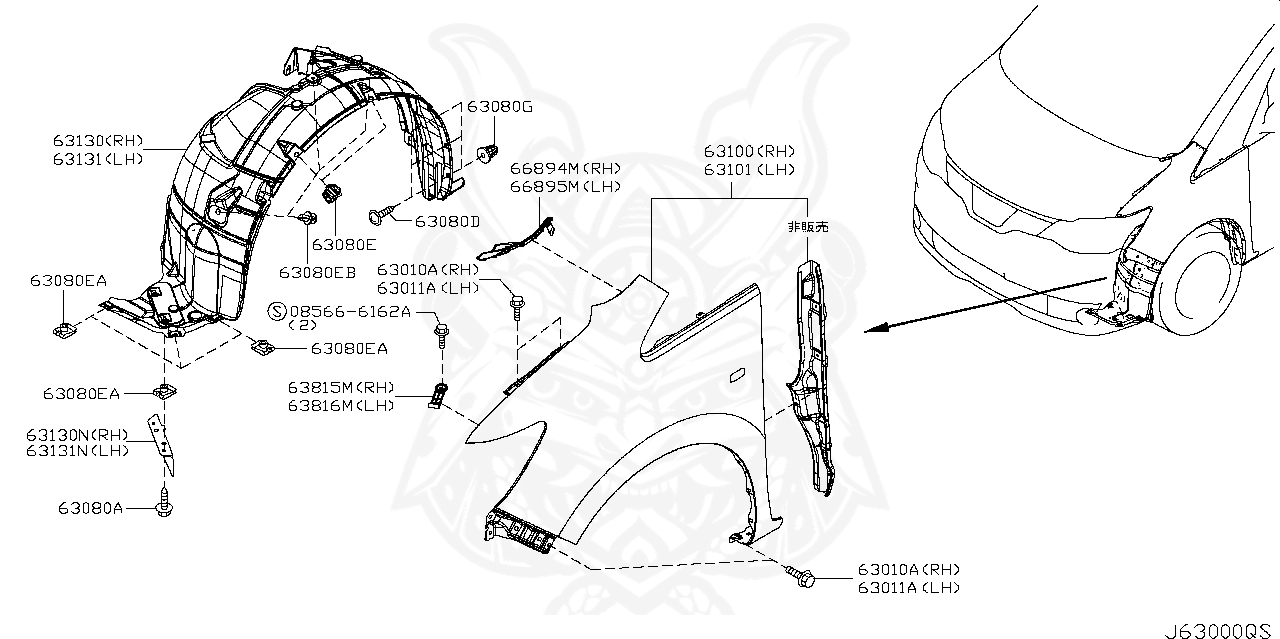 01454-N5061 - Nissan - Screw, Taping - Nengun Performance