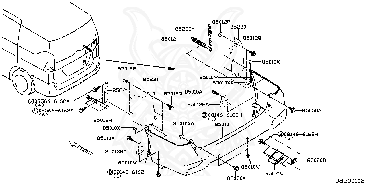 01553-05933 - Nissan - Clip - Nengun Performance