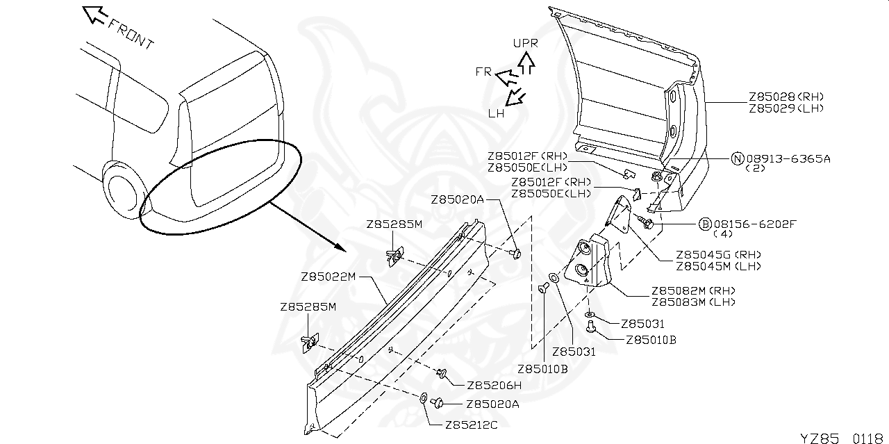 01553-05933 - Nissan - Clip - Nengun Performance