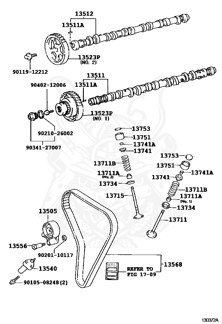 90913-02089 - Toyota - Seal Or Ring, O (for Valve Stem Oil) - Nengun ...