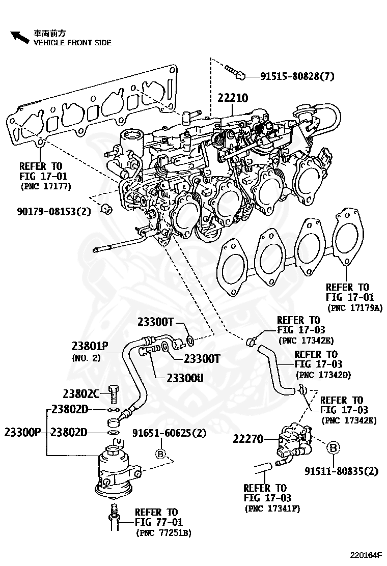 90401-12097 - Toyota - Bolt, Union (for Fuel Pipe Support) - Nengun ...