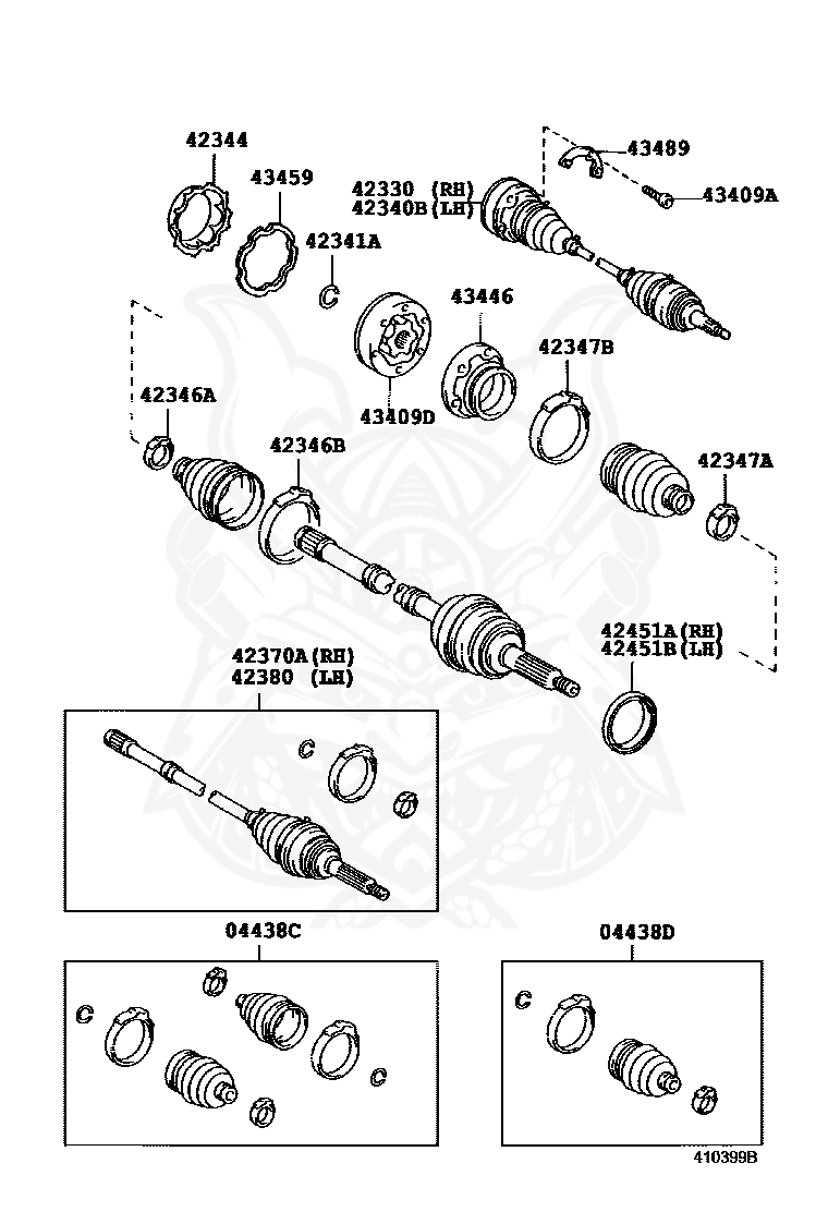 90110-12003 - Toyota - Bolt (for Rear Drive Shaft Cross Groove Joint ...