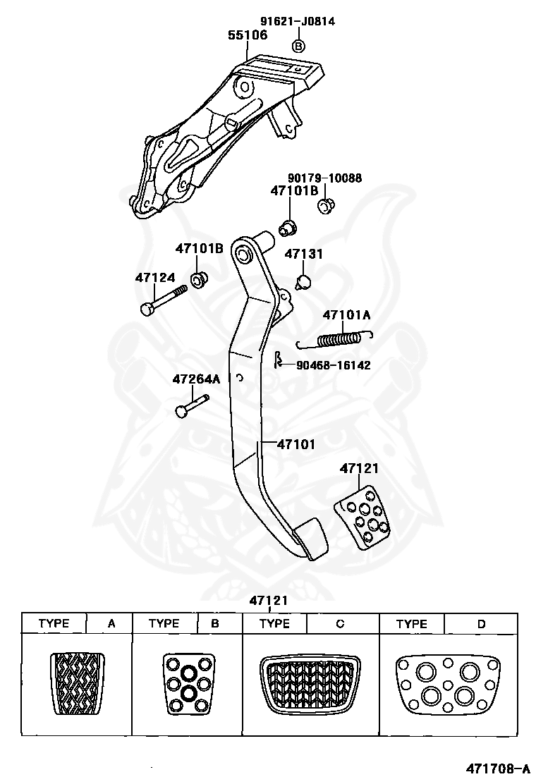 90386-13015 - Toyota - Bush (for Brake Pedal) - Nengun Performance