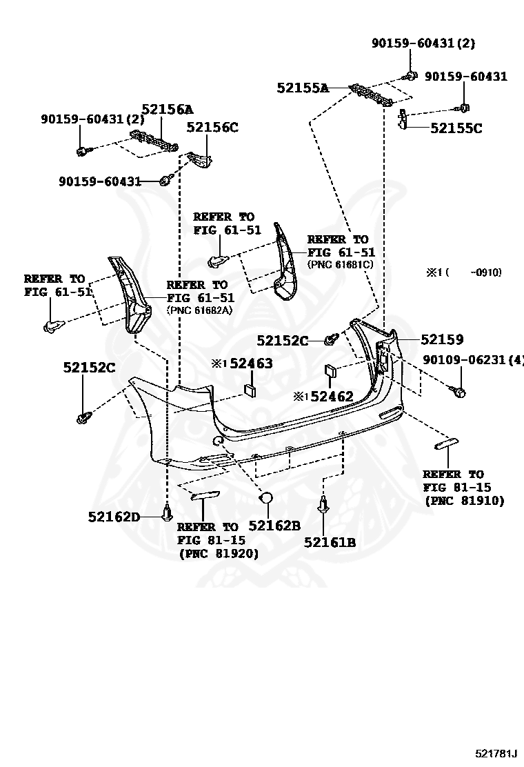 52161-16010 - Toyota - Clip, Front Bumper - Nengun Performance