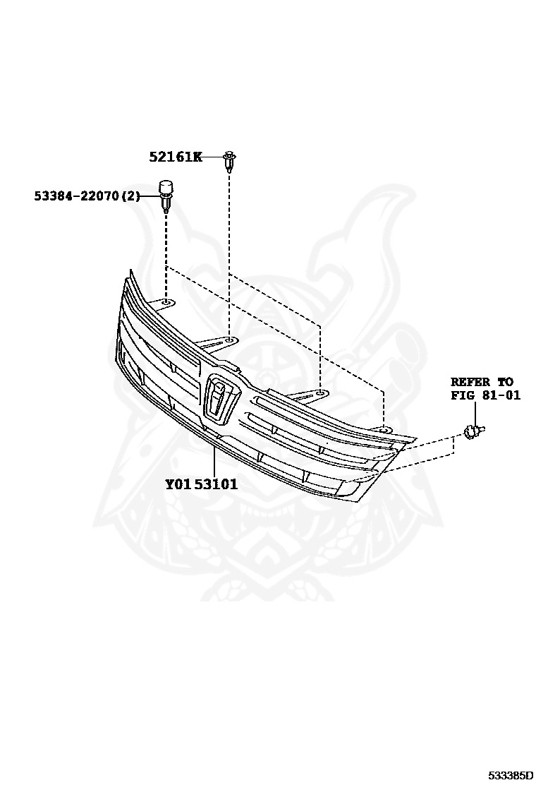 53384-22070 - Toyota - Clip - Nengun Performance