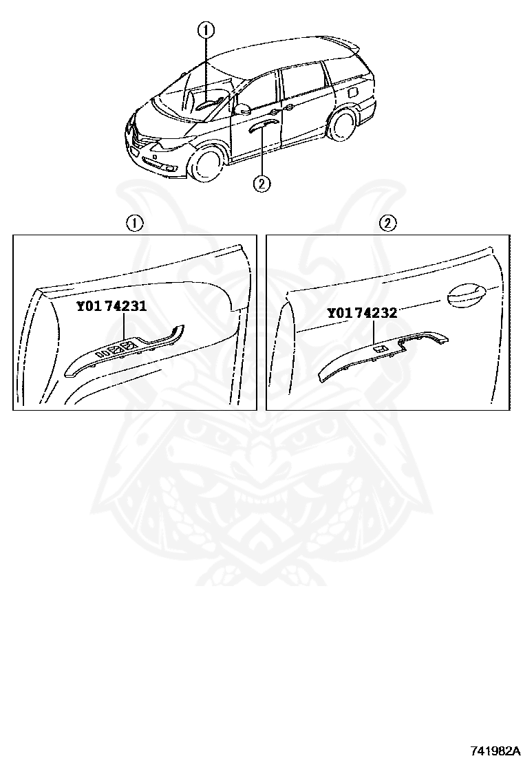 74232-28800-B1 - Toyota - Panel, Front Armrest Base, Upper Lh - Nengun ...