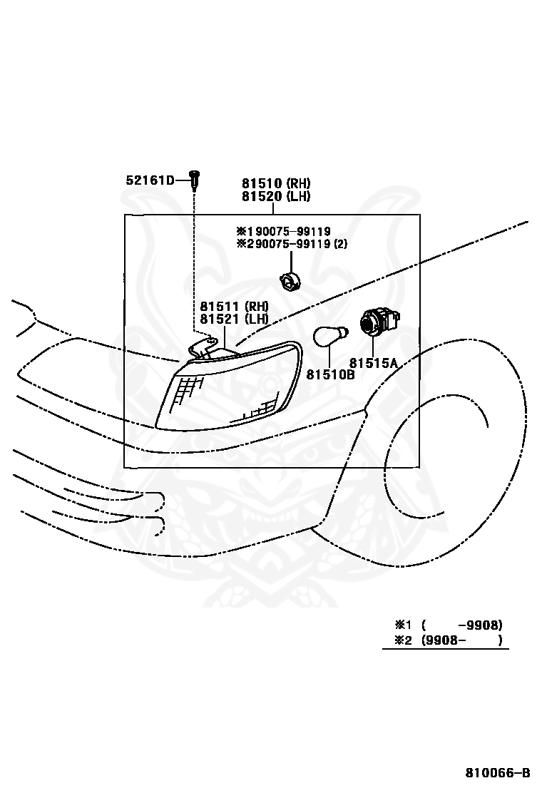 52161-16010 - Toyota - Clip, Front Bumper - Nengun Performance