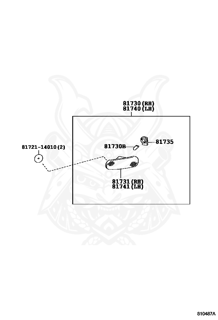 90075-99012 - Toyota - Socket And Wire, Side Turn Signal Lamp - Nengun ...