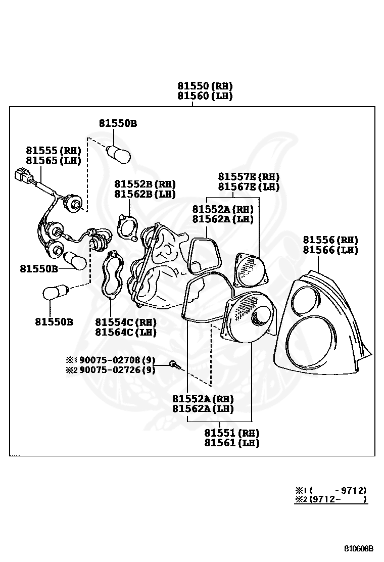 99132-21210 - Toyota - Bulb (for Rear Combination Lamp) - Nengun ...