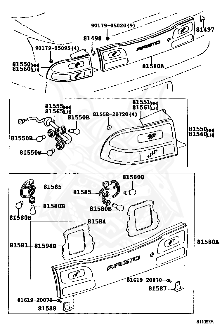 99132-21210 - Toyota - Bulb (for Rear Combination Lamp) - Nengun ...