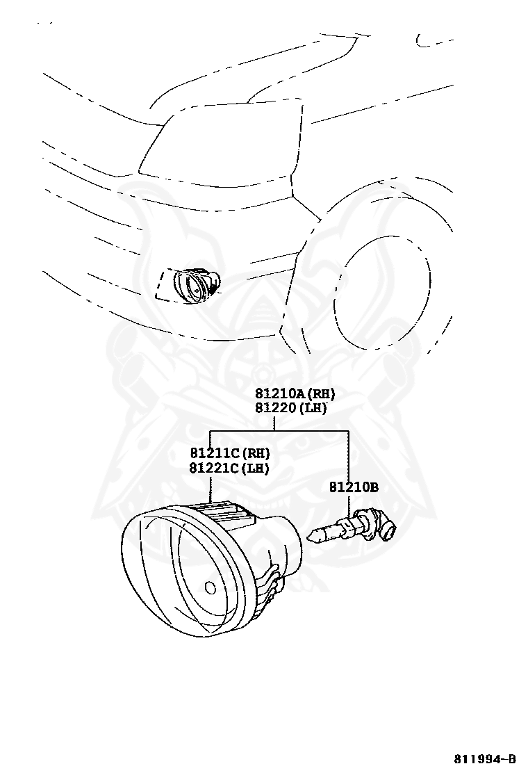 81210-52050 - Toyota - Lamp Assy, Fog, Rh - Nengun Performance