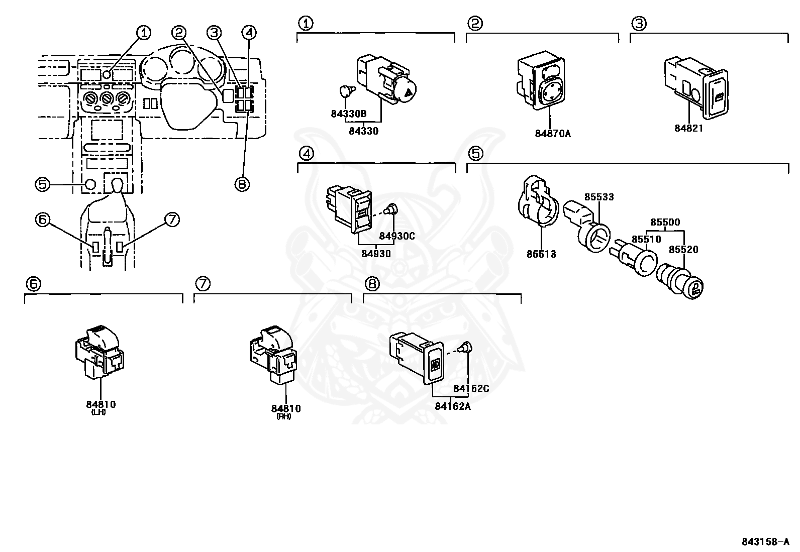 84999-10310 - Toyota - Bulb, Air Conditioner Control - Nengun Performance