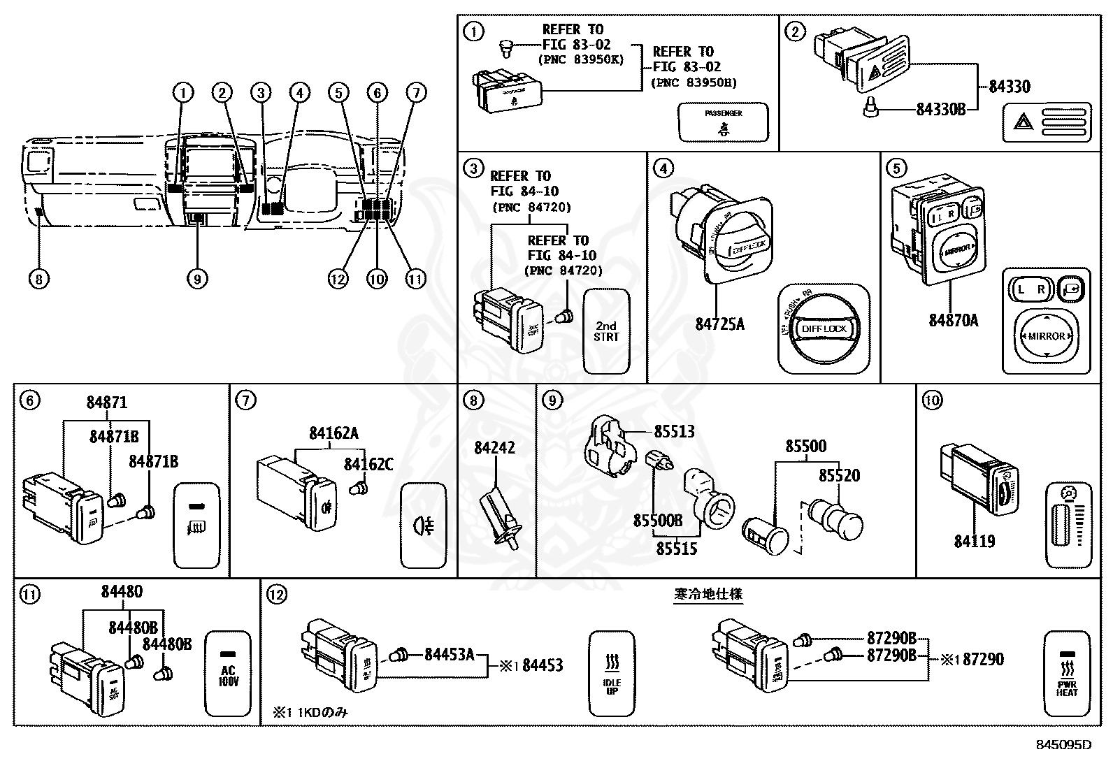 84999-10310 - Toyota - Bulb, Air Conditioner Control - Nengun Performance