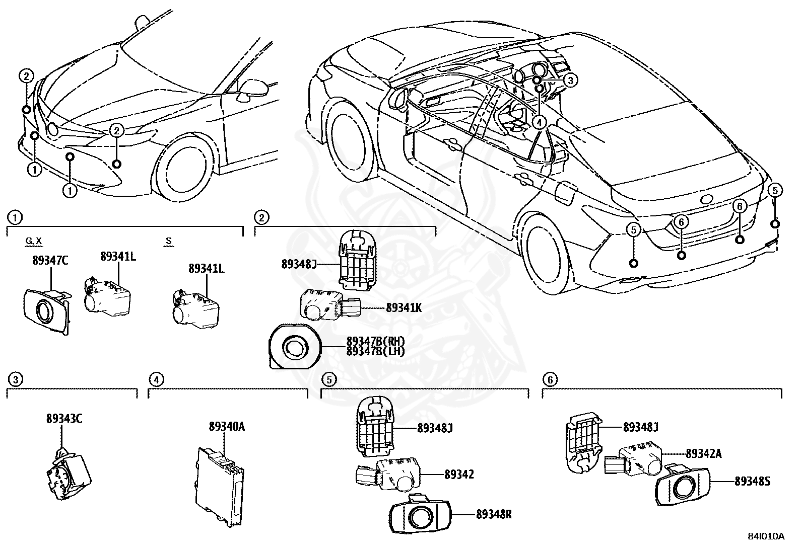 89341-33220-A1 - Toyota - Sensor, Ultrasonic, Rear Center - Nengun ...