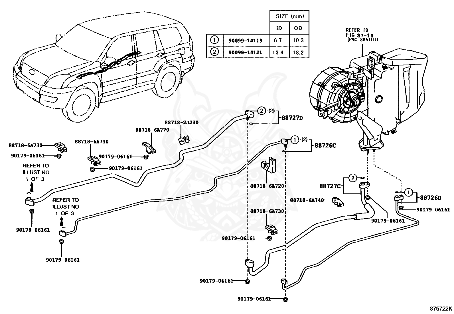 90099-14121 - Toyota - O-ring, Cooler Evaporator No.1(suction) - Nengun ...