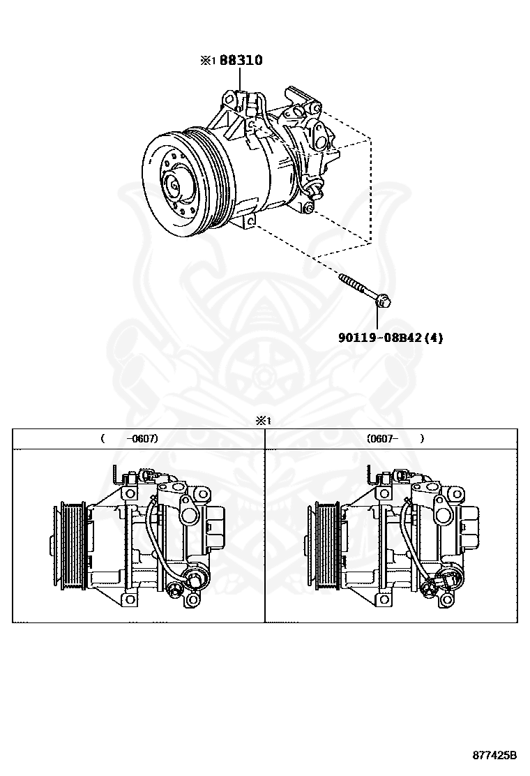 88310-52551 - Toyota - Compressor Assy, W / Pulley - Nengun Performance