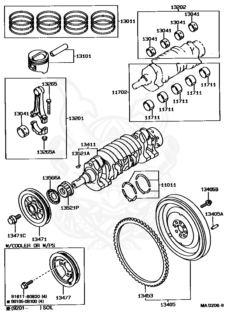 13408-11012 - Toyota - Pulley, Crankshaft - Nengun Performance
