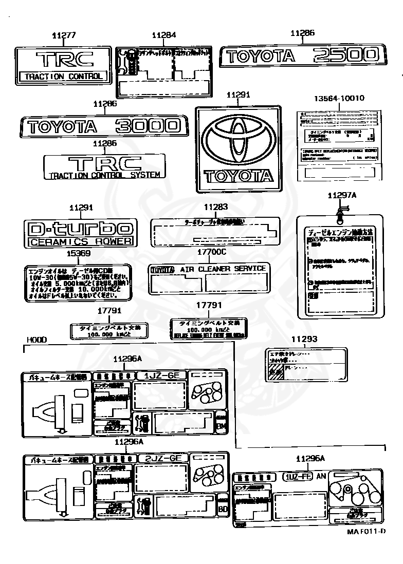 13564-10010 - Toyota - Label - Nengun Performance