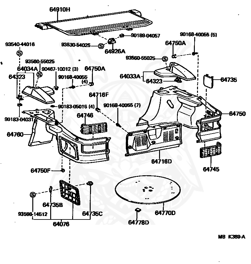64901-14040-04 - Toyota - Retractor Sub-assy, Tonneau Cover - Nengun ...