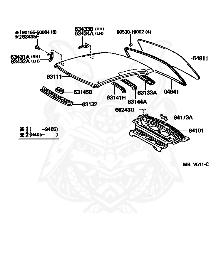 04562-12010 - Toyota - Dam Kit, Windshield Glass - Nengun Performance
