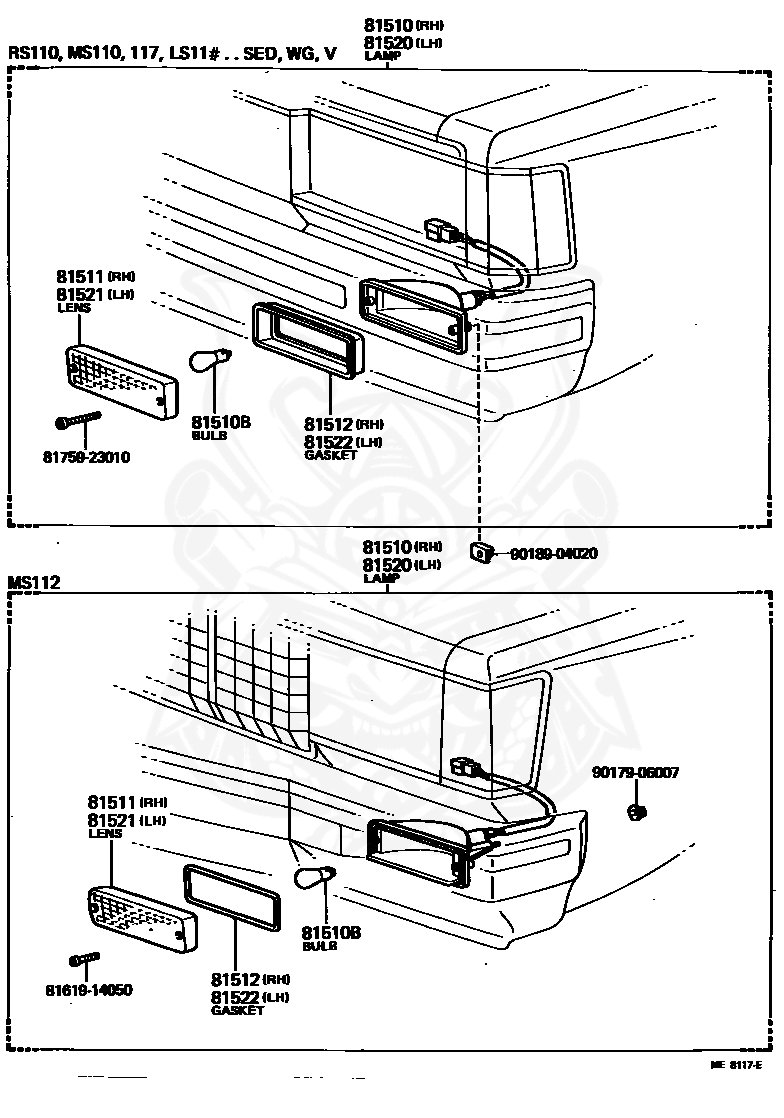 99132-11230 - Toyota - Bulb (for Rear Combination Lamp) - Nengun ...