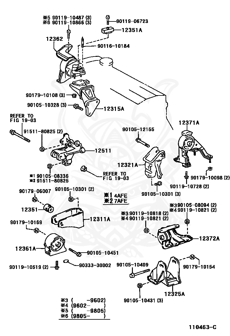 12351-64020 - Toyota - Damper, Engine Mounting - Nengun Performance