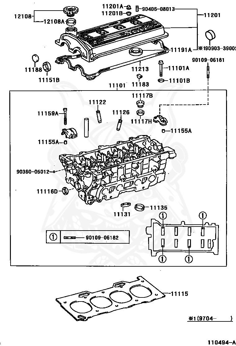 11193-15010 - Toyota - Gasket, Spark Plug Tube - Nengun Performance