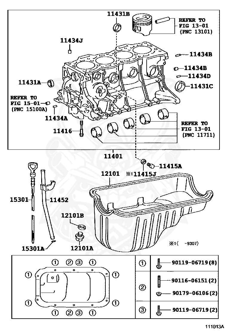 96411-43500 - Toyota - Metal Plug, No.1 (for Cylinder Block) - Nengun ...