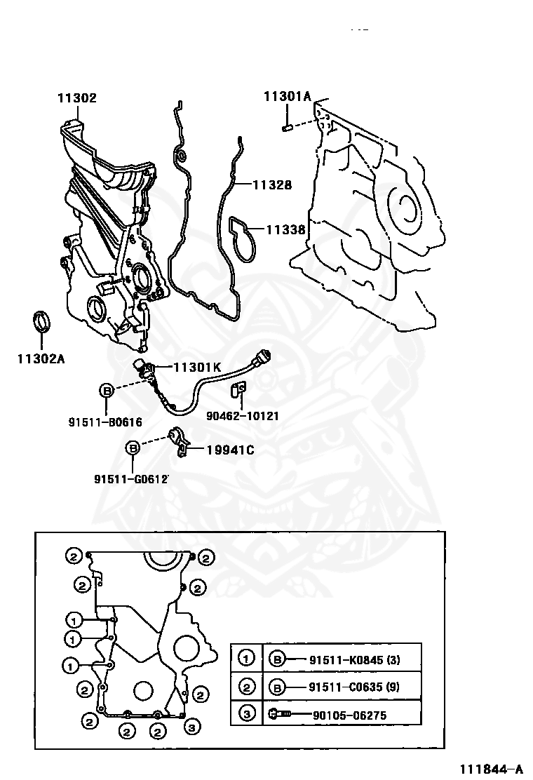 90311-38059 - Toyota - Seal, Oil (for Timing Chain Or Belt Cover ...