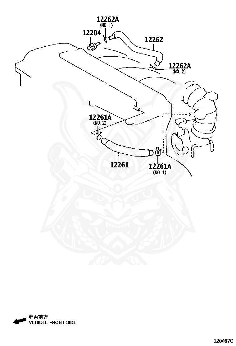 96134-41900 - Toyota - Clip (for Ventilation Hose No.2) - Nengun ...