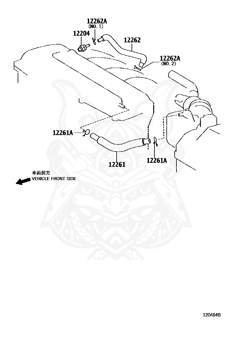 90467-16035 - Toyota - Clip (for Ventilation Hose No. 2) - Nengun ...