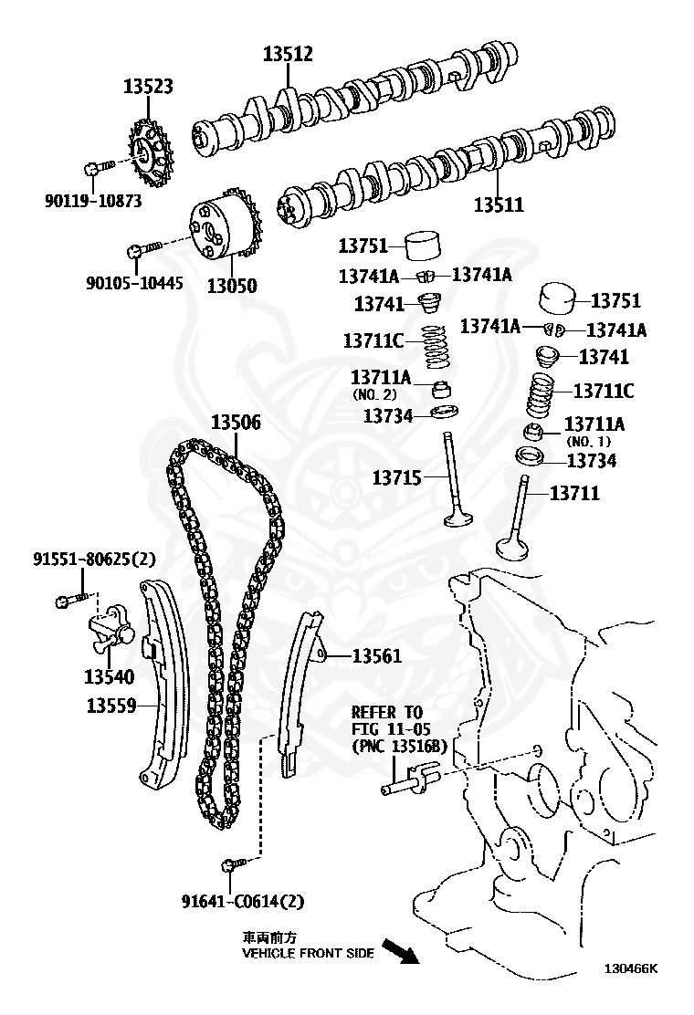 13559-21010 - Toyota - Slipper, Chain Tensioner - Nengun Performance