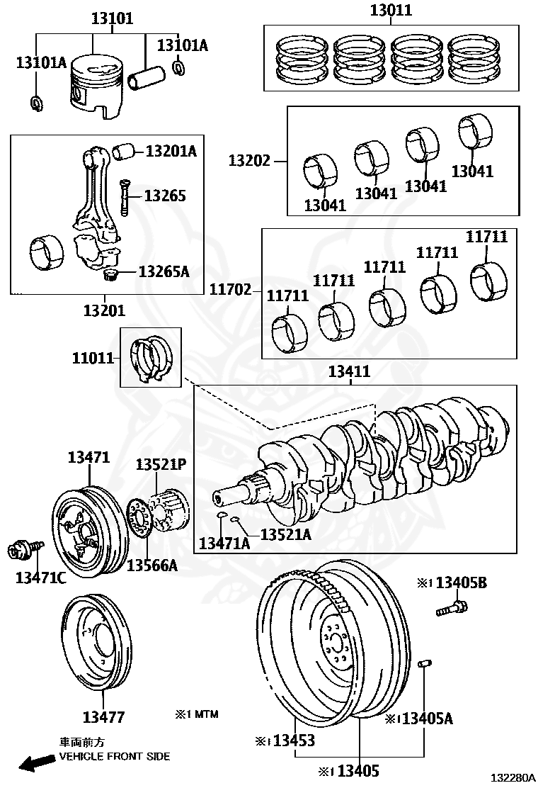 13521-54030 - Toyota - Pulley, Crankshaft Timing - Nengun Performance