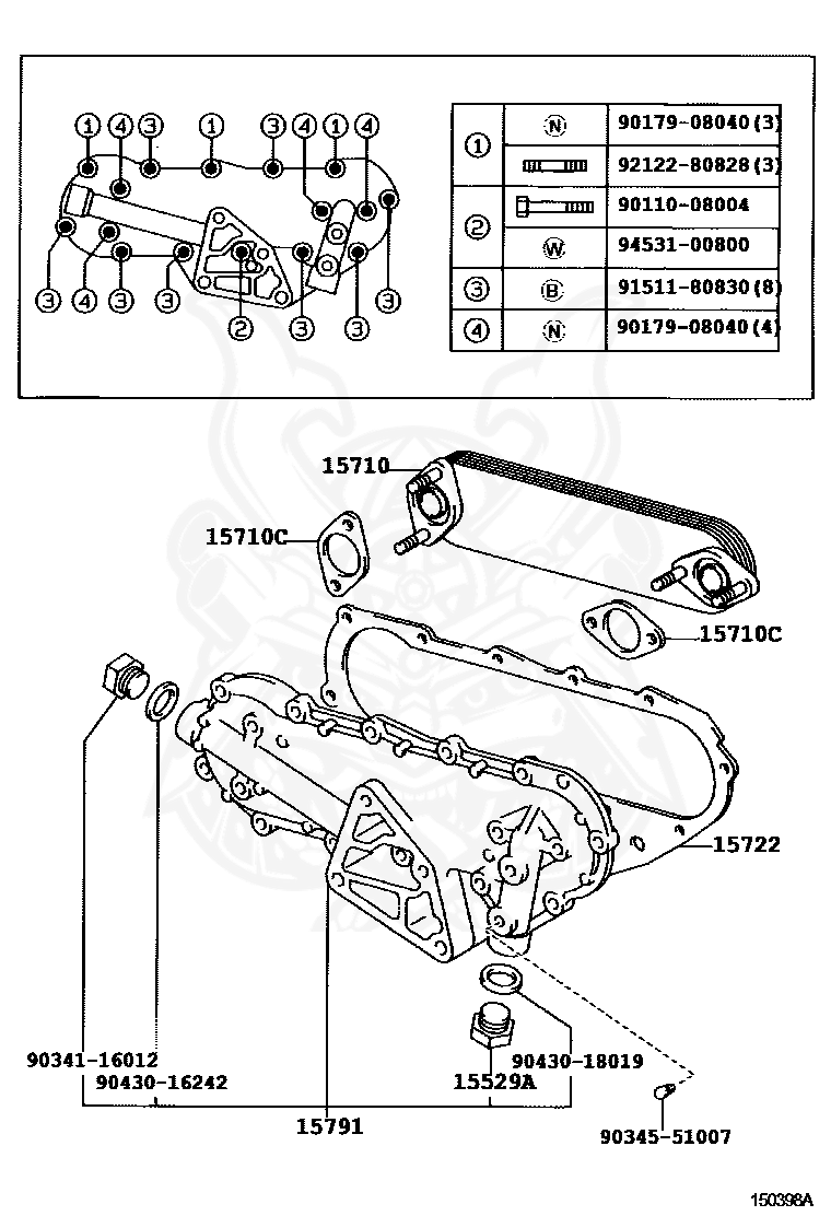90430-16242 - Toyota - Gasket (for Pressure Feed Tube No. 2) - Nengun ...