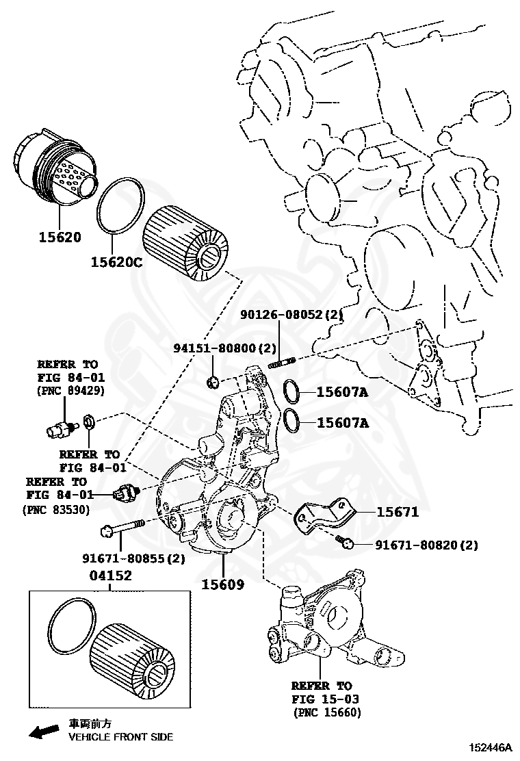 04152-51010-79 - Lexus - Element Kit, Oil Filter - Nengun Performance