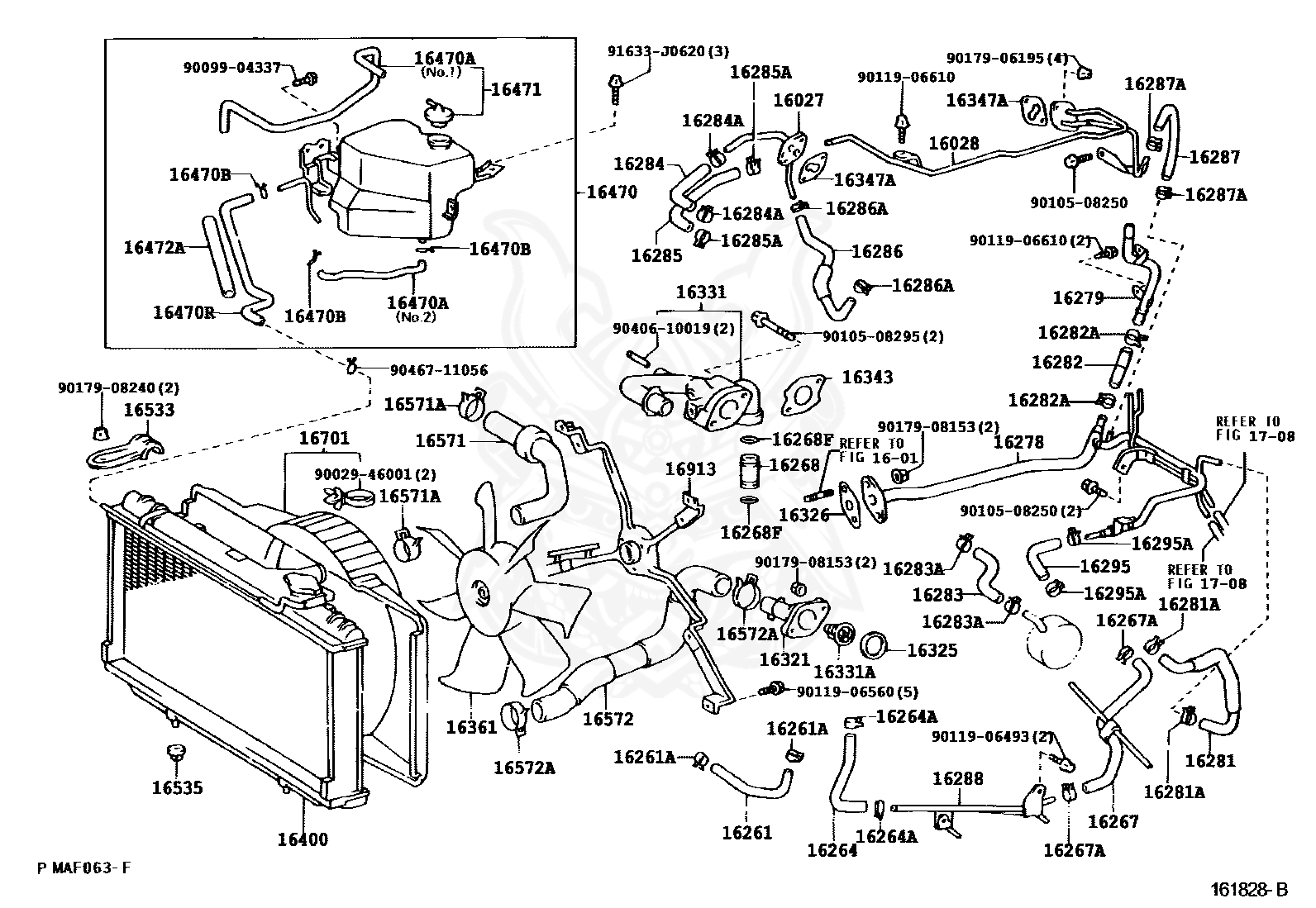 16331-46050 - Toyota - Outlet, Water - Nengun Performance