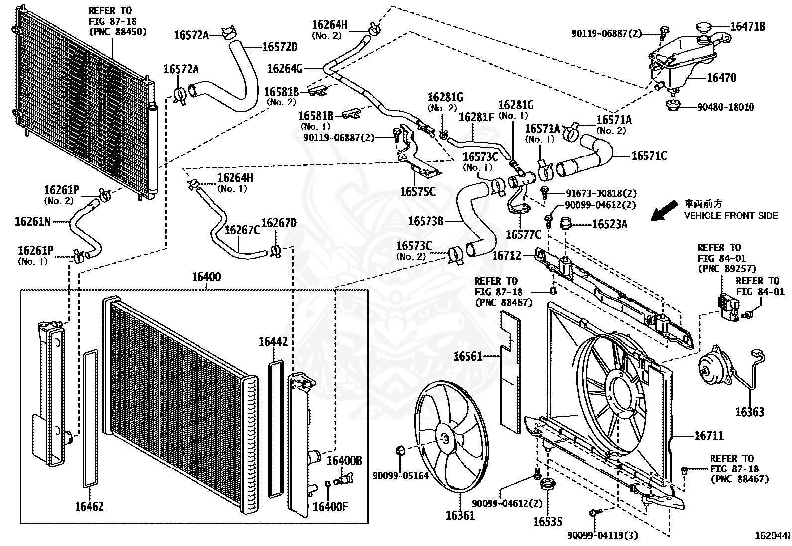 90466-35001 - Toyota - Clip, Radiator Hose, No.2 - Nengun Performance