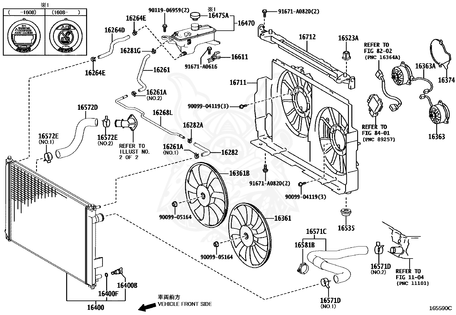 16363-36190 - Toyota - Motor, Cooling Fan, No.2 - Nengun Performance