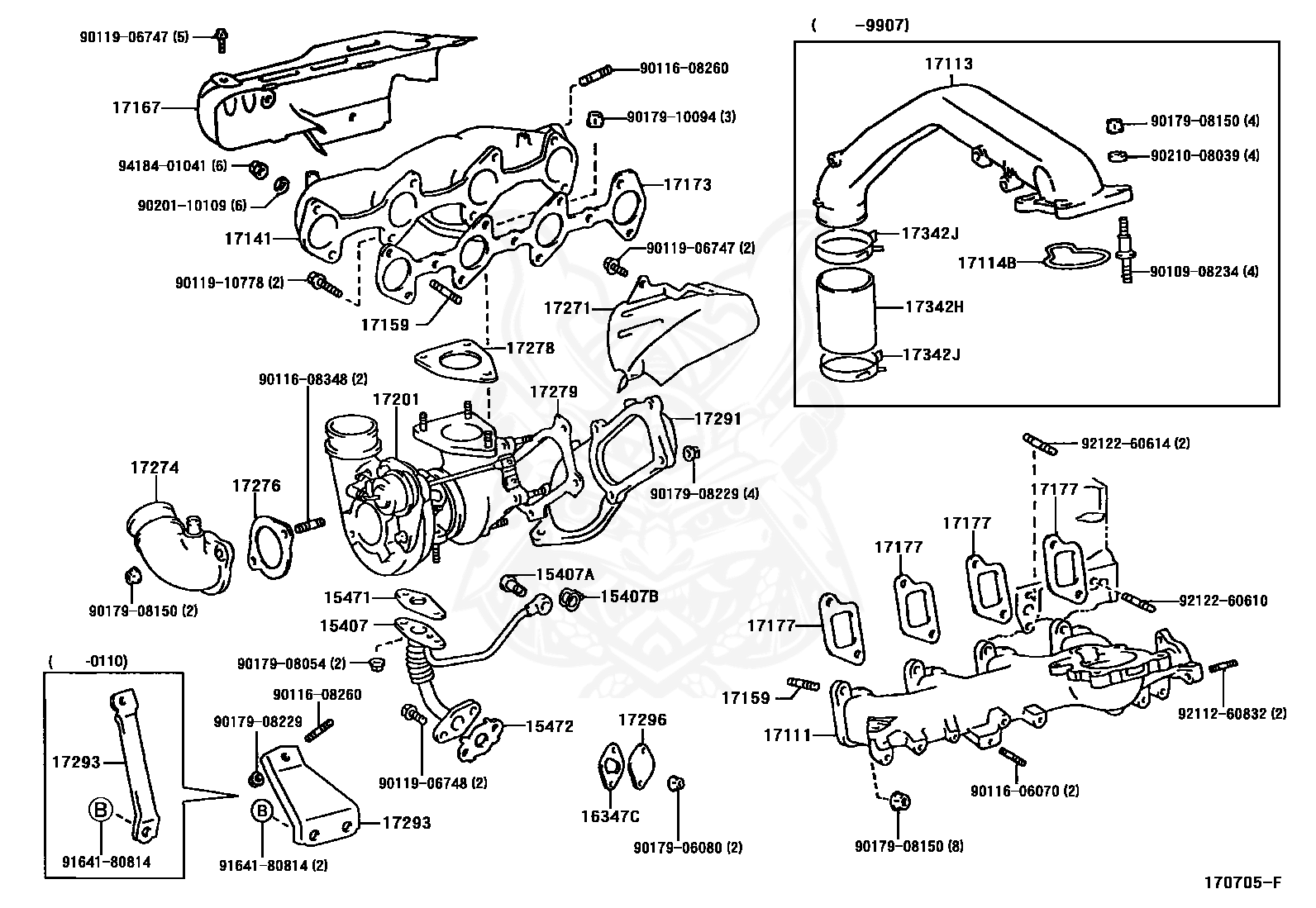 90401-12097 - Toyota - Bolt, Union (for Fuel Pipe Support) - Nengun ...