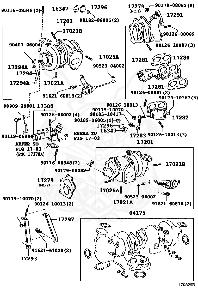90179-10070 - Toyota - Nut, Exhaust Pipe Set Stud Bolt - Nengun Performance