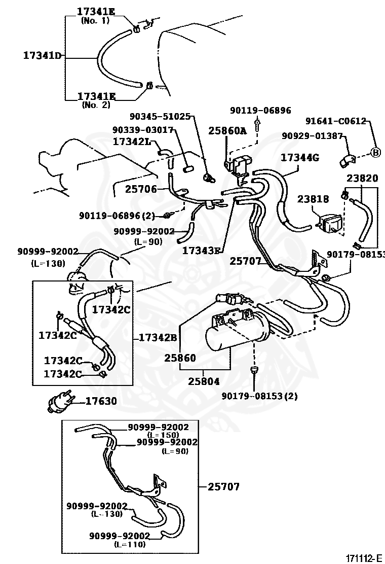 90999-92002 - Toyota - Hose - Nengun Performance