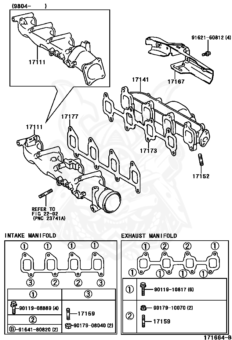 90179-10070 - Toyota - Nut, Exhaust Pipe Set Stud Bolt - Nengun Performance