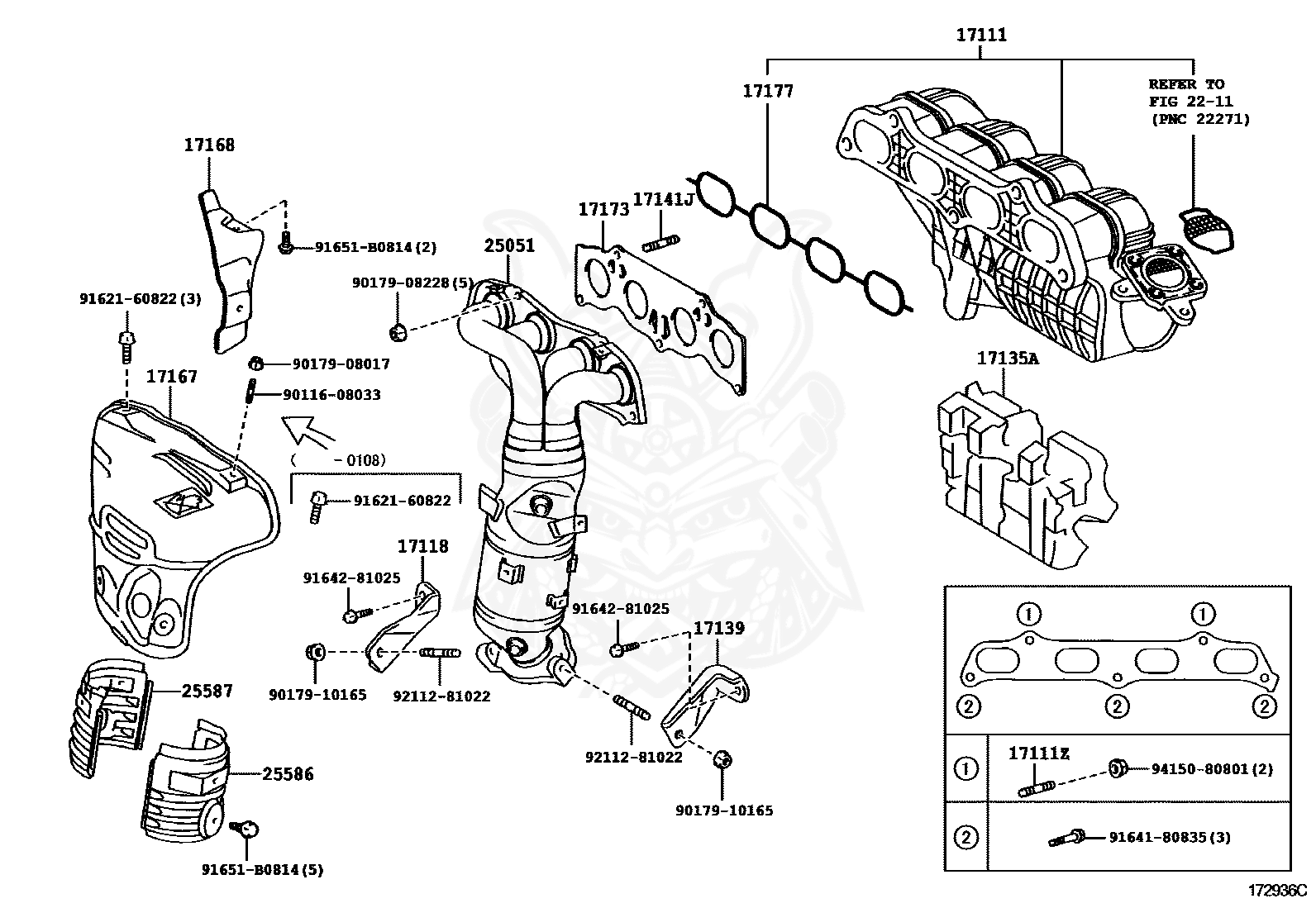 90126-08026 - Toyota - Bolt, Stud (for Intake Manifold To Cylinder Head ...