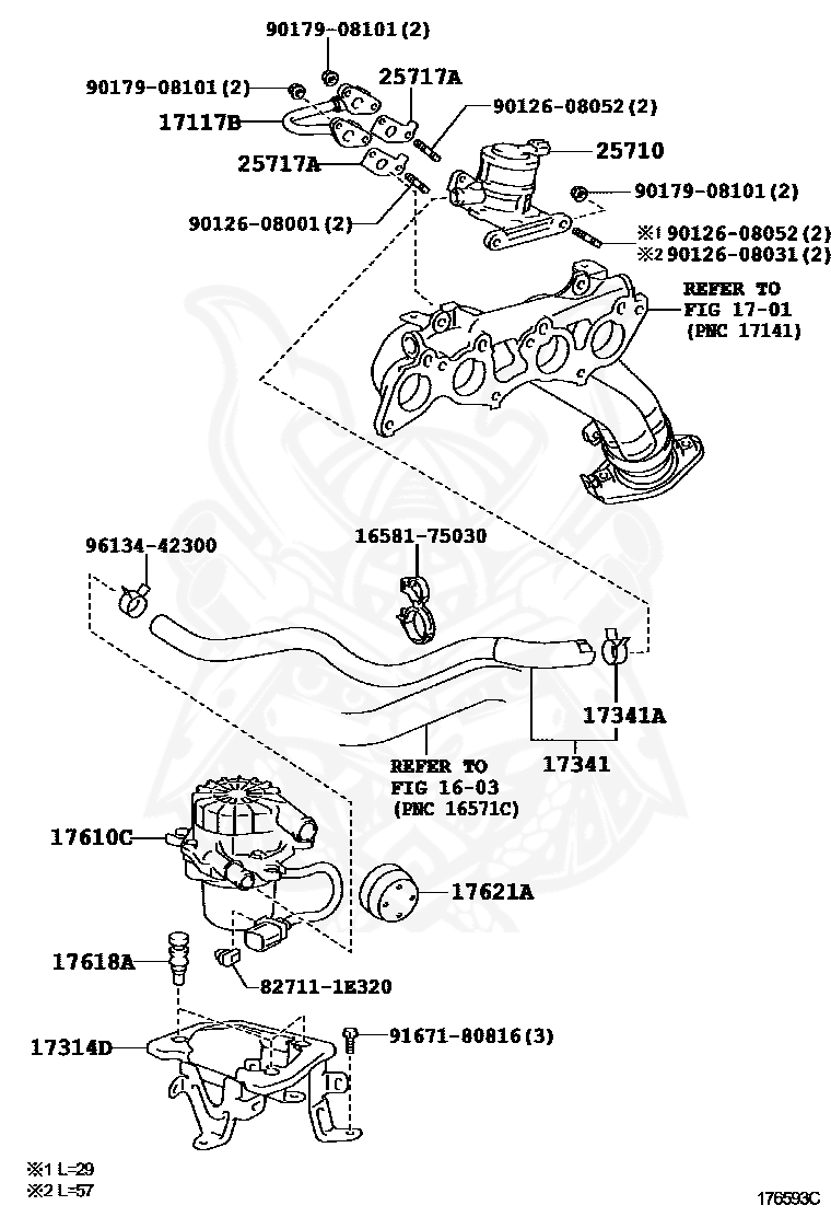 90126-08052 - Toyota - Bolt, Stud (for Exhaust Manifold To Cylinder ...