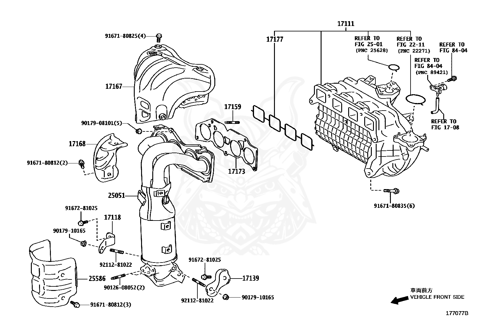 90126-08052 - Toyota - Bolt, Stud (for Exhaust Manifold To Cylinder ...