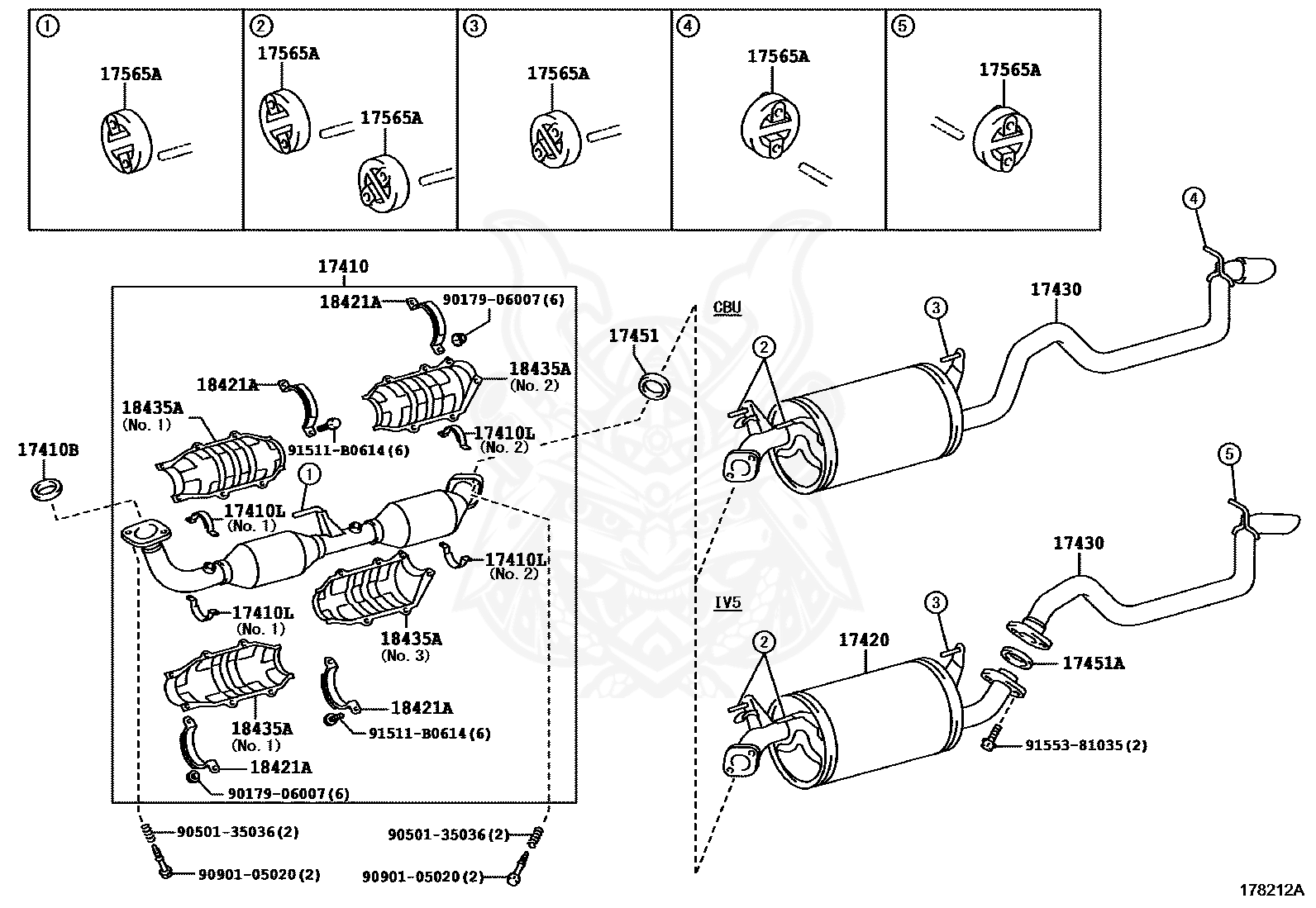 17451-22070 - Toyota - Gasket, Exhaust Pipe - Nengun Performance